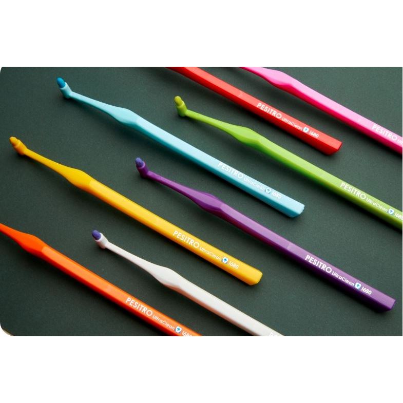 Pesitro 1680 SingleTuft UltraSoft braces interdental brush | Shopee ...