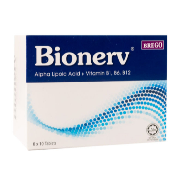 BIONERV ALA + VIT B1, B6 & B12 TABLET 10'S X 6 *EXP 11/2025* | Shopee ...