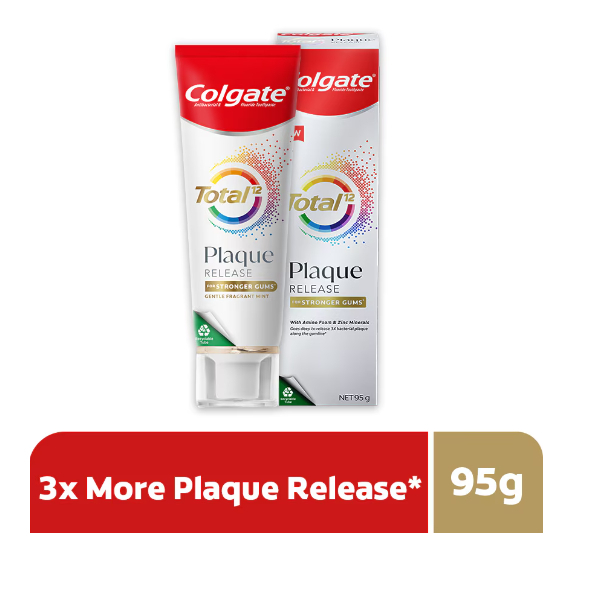 COLGATE Total Plaque Release Gentle Fragrant Mint 95g | Shopee Malaysia