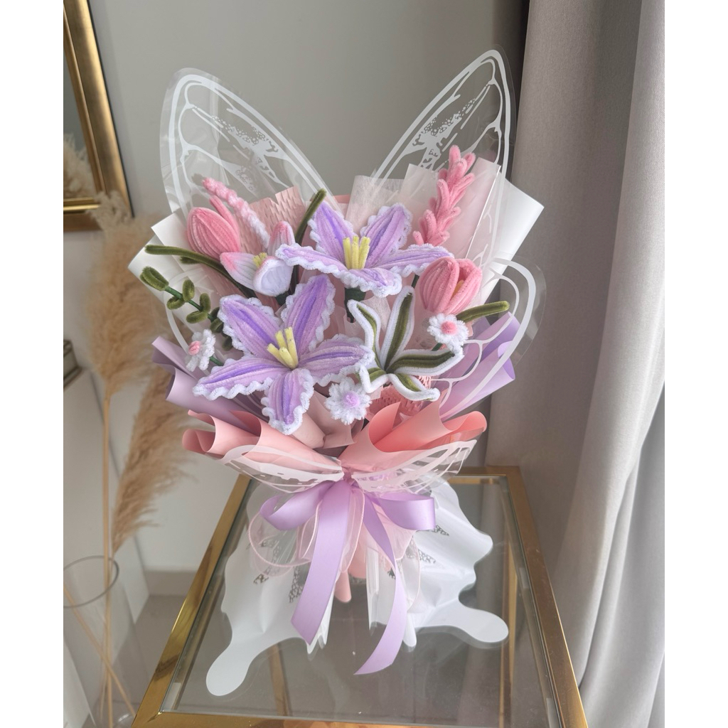Flower Bouquet / Dawai Bulu / Chenille Stems (Bunga Konvo / Anniversary ...