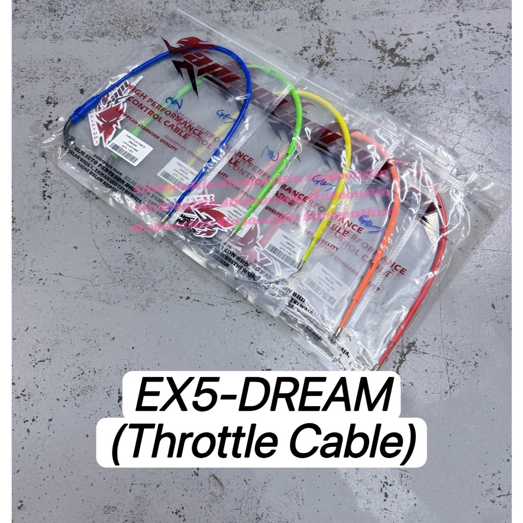 EX5 DREAM EX5 OLD COLOURFUL Throttle Cable # tali minyak moto honda ex5 ...