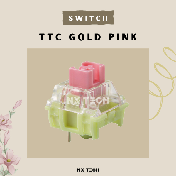 TTC Gold Pink V1 & V2 | 3 pin | Linear Switch for mechanical keyboard ...