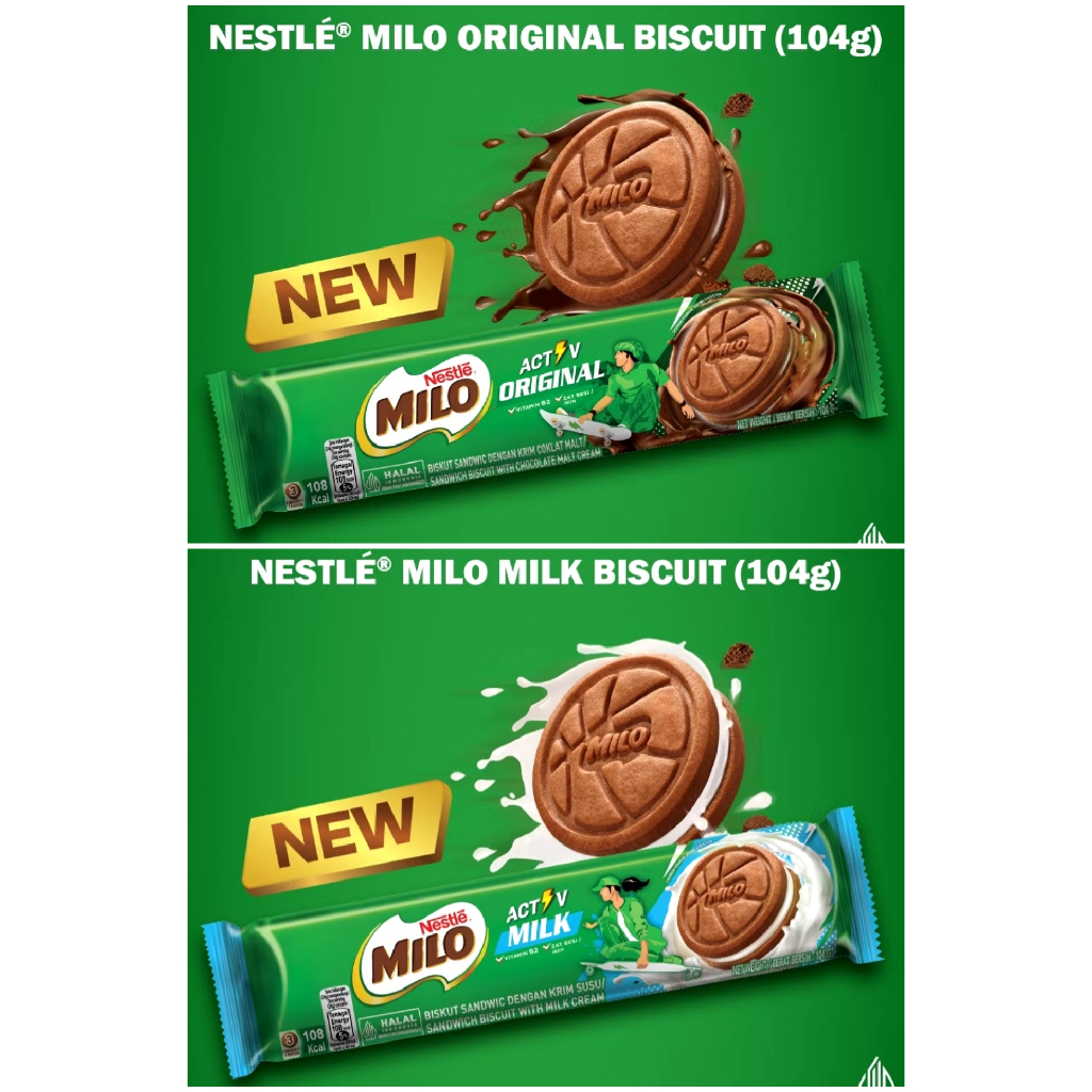 Nestle Milo Biscuits 104g ( Original / Milk) | Shopee Malaysia