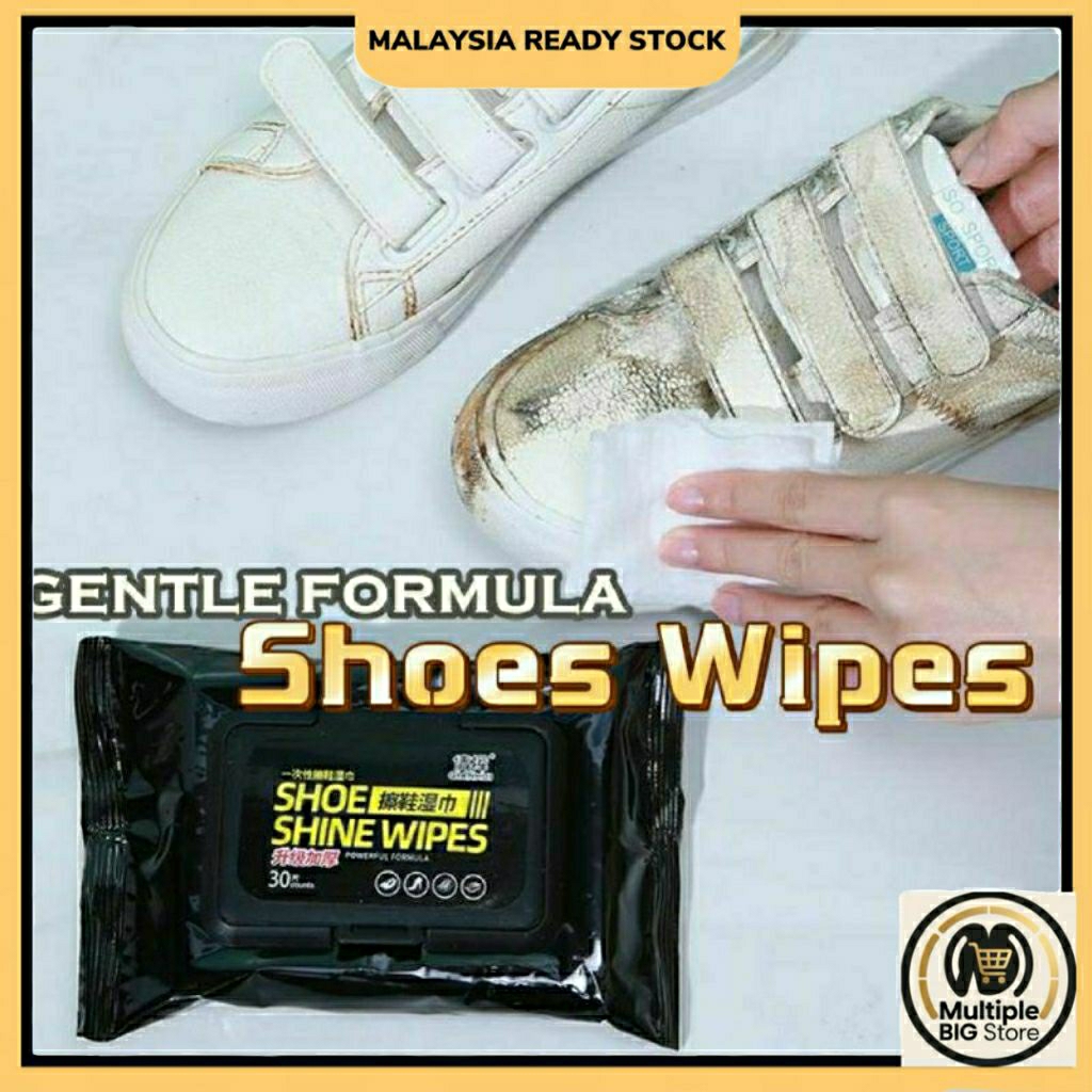 🇲🇾Disposable Shoe Wipes Small White Shoe Artifact Cleaning Tools Care ...