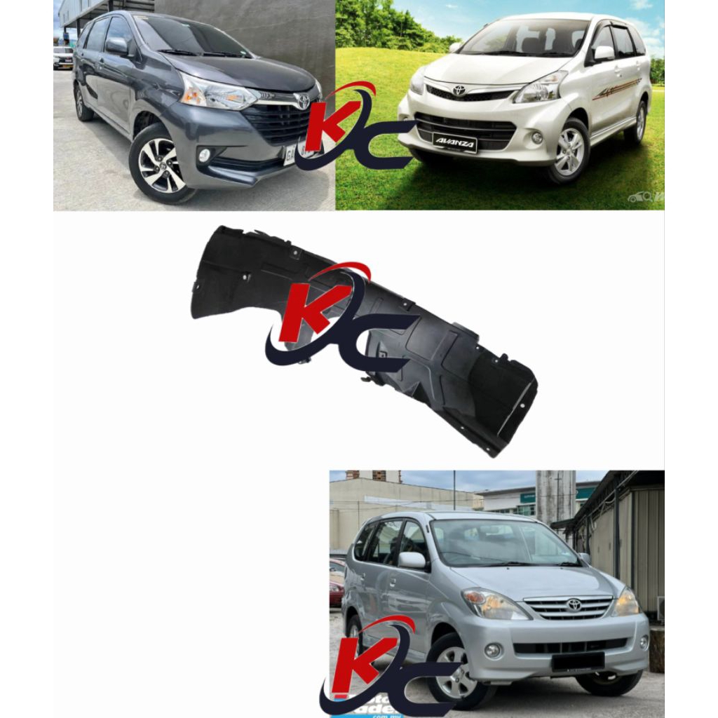 TOYOTA AVANZA 2004-2019 FRONT FENDER LINER DAUN PISANG COVER PROTECTER ...