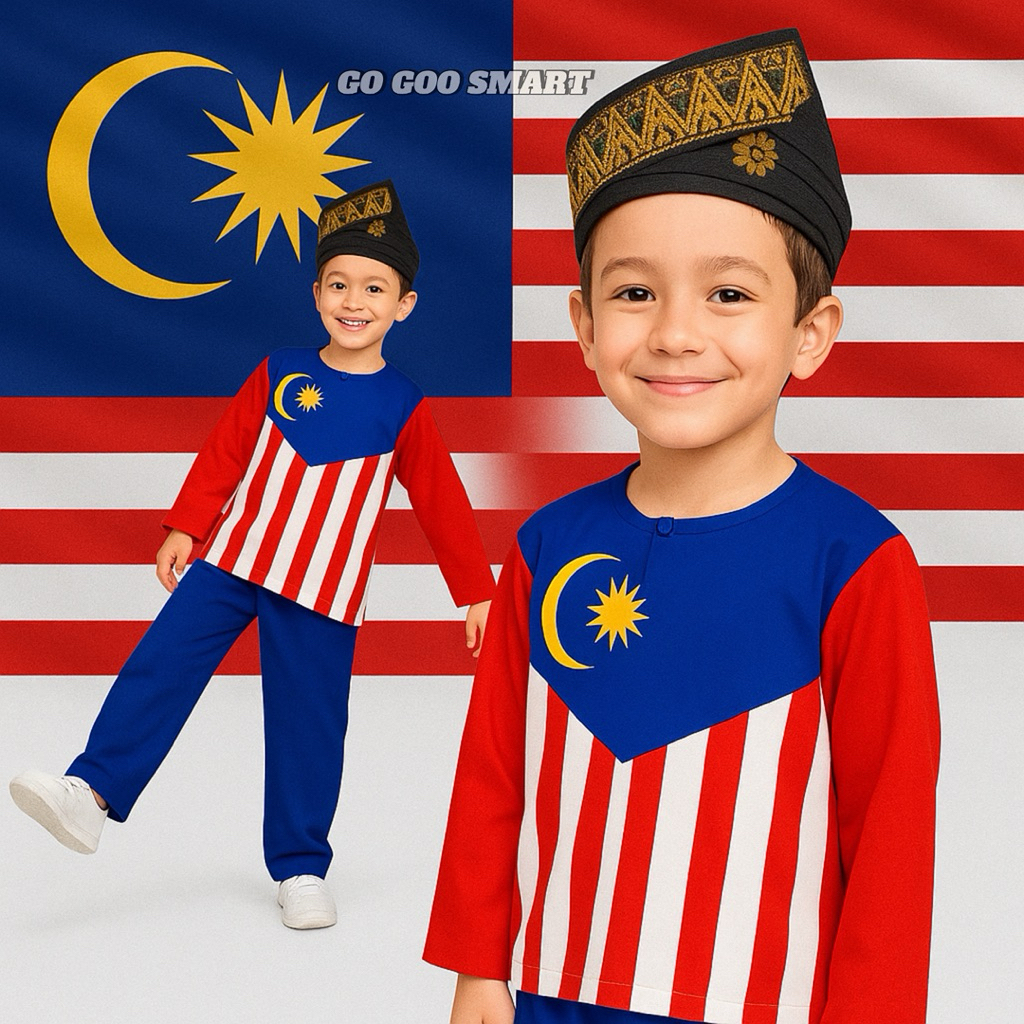 Baju Merdeka Kanak-Kanak Lelaki & Perempuan | Koleksi Merdeka 2025 ...