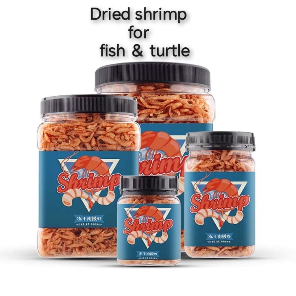 Dried shrimp tropical fish dried krill fish food Pellet ikan Makanan ...