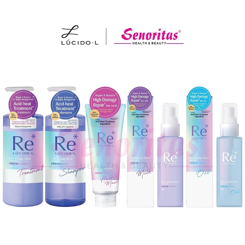 Re Lucido-l High Damage Repair Hair Mask/Hair Milk/Hair Oil/Shampoo ...