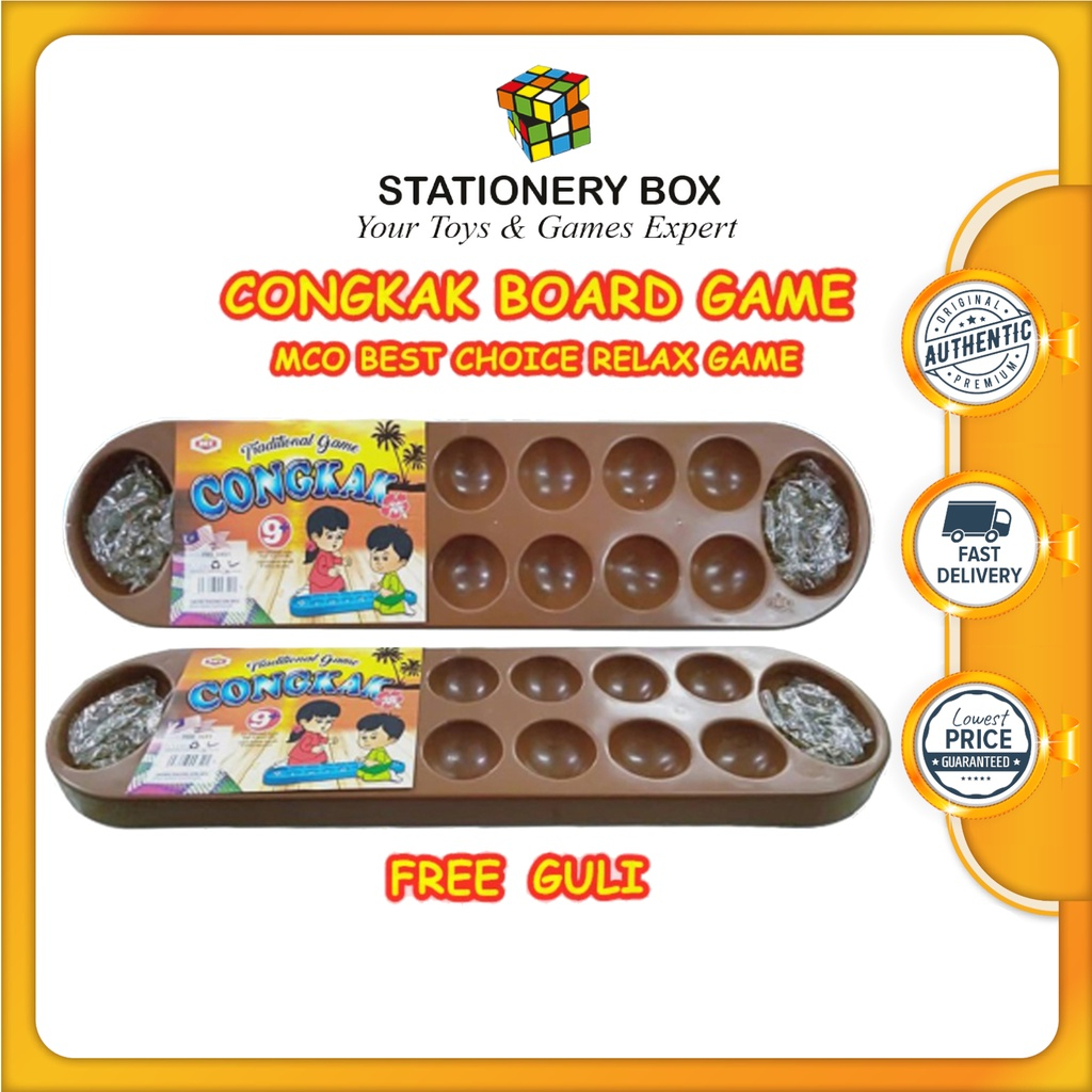 16 Holes Traditional Congkak Set (Plastic material includes GULI) (YHT ...