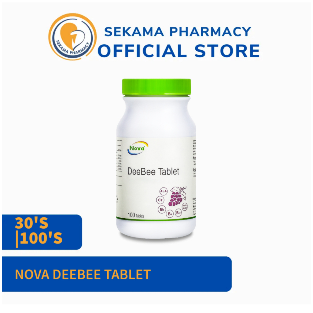 NOVA DEEBEE TABLET 30'S | 100'S (B Complex untuk Diabetik) | Shopee Malaysia