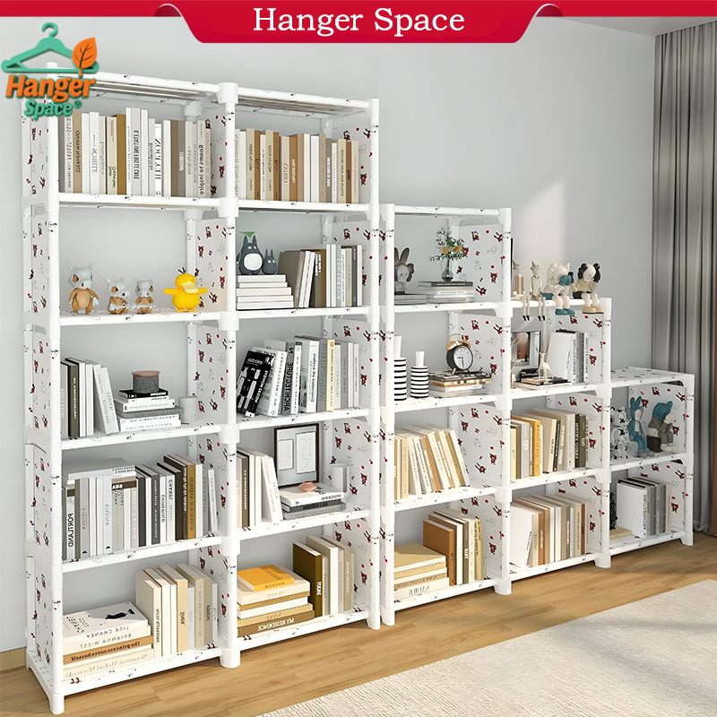 Bookshelf Bookcase Cabinets Display Shelf Rak Buku Almari Almari Baju ...