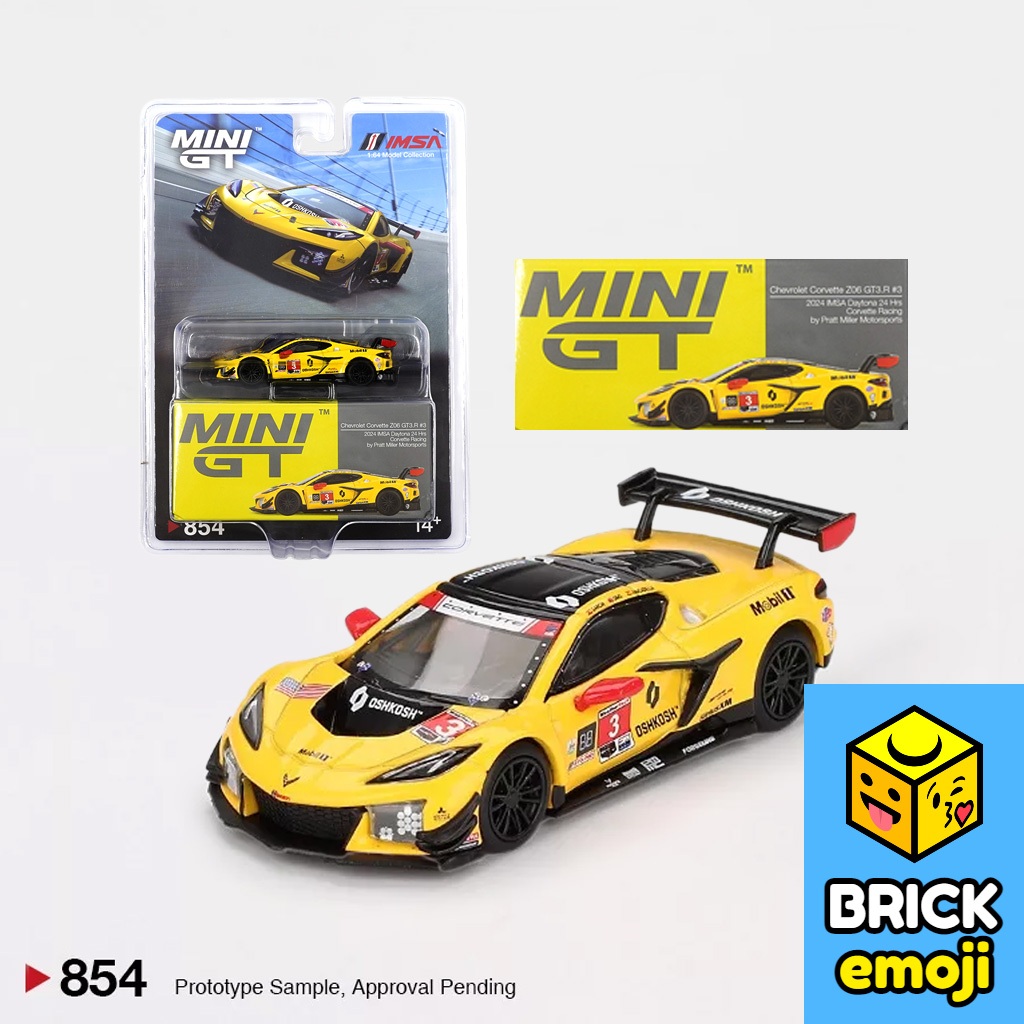 Mini GT 854 Chevrolet Corvette Z06 GT3.R #3 2024 IMSA Daytona 24 Hrs 1/ ...