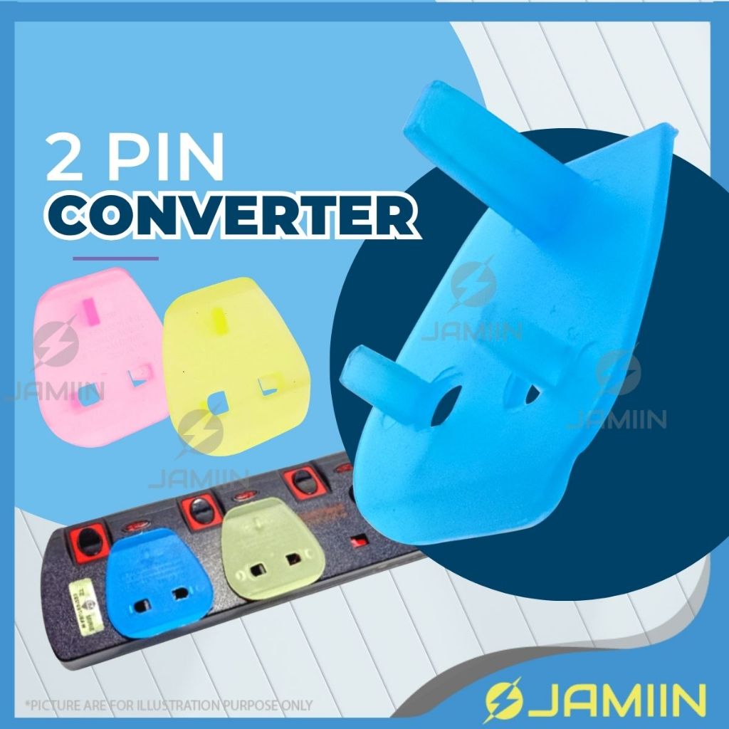 [1PC] 2 Pin Plug Converter Socket Plug Key Socket Adaptor Palam 2 Pin ...