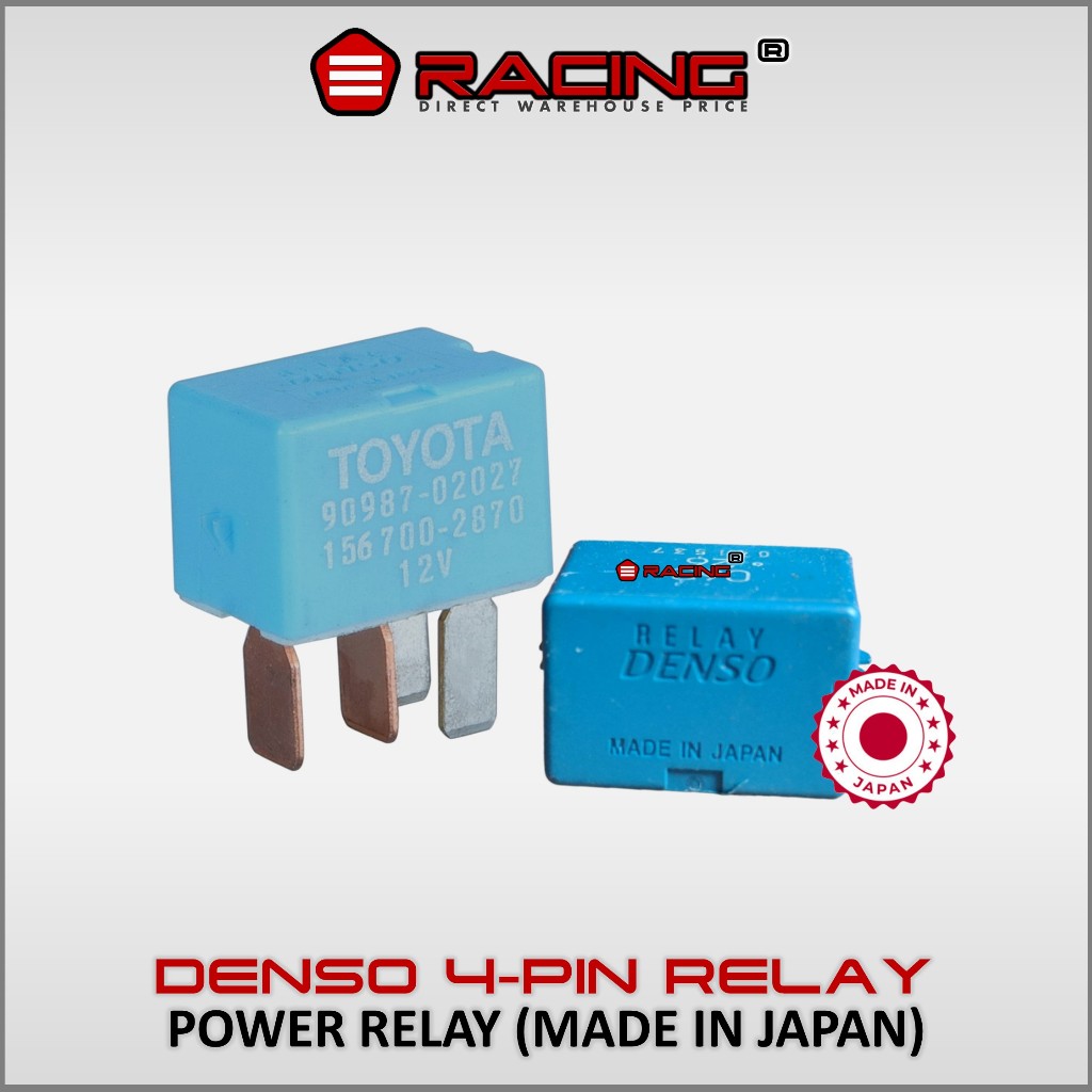 DENSO Blue 4 Pin Multipurpose Car Relay (MADE IN JAPAN) Waja/Wira ...