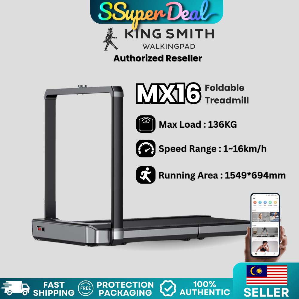 Kingsmith WalkingPad MX16 Foldable Treadmill Fitness Exercise 16km/h ...