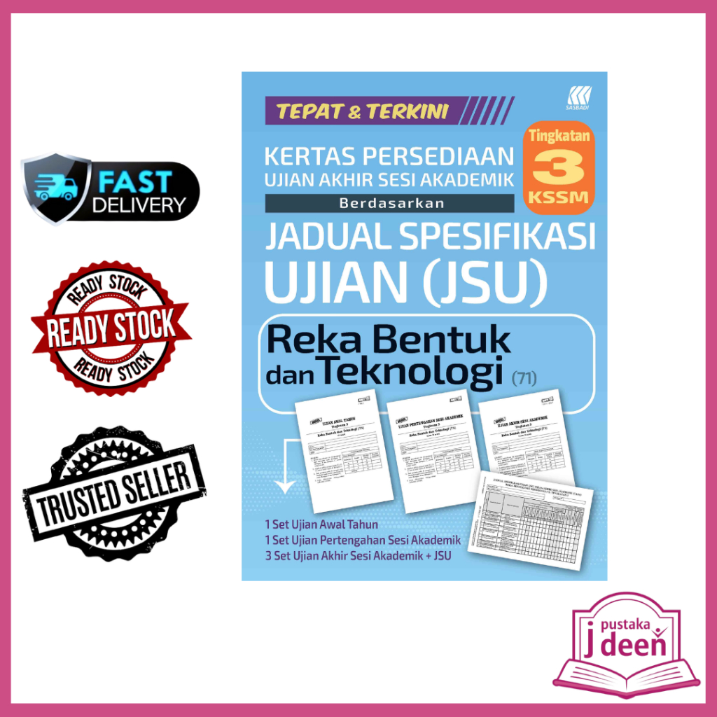 JDEEN BUKU LATIHAN REKA BENTUK DAN TEKNOLOGI TINGKATAN 3 - KERTAS PERSEDIAAN UJIAN AKHIR SESI ...