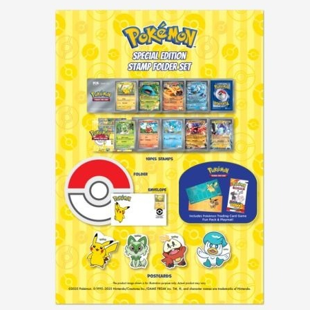 [Original by Pos Malaysia] 2025 Pokemon Stamp Folder Set / Stamp ...