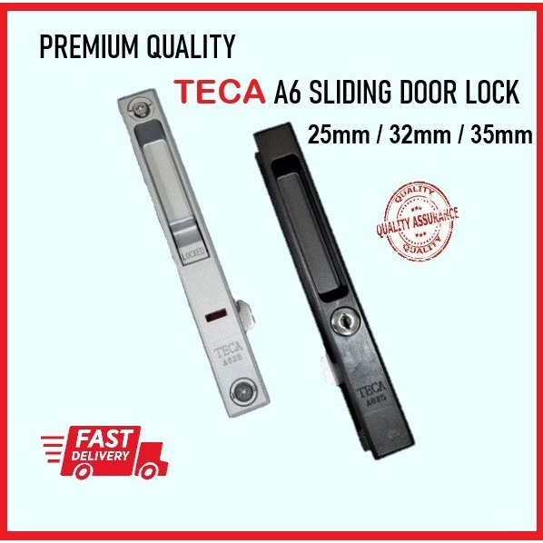Sliding door lock A6 25mm/32mm/35mm TECA/kunci gelongsor pintu ...