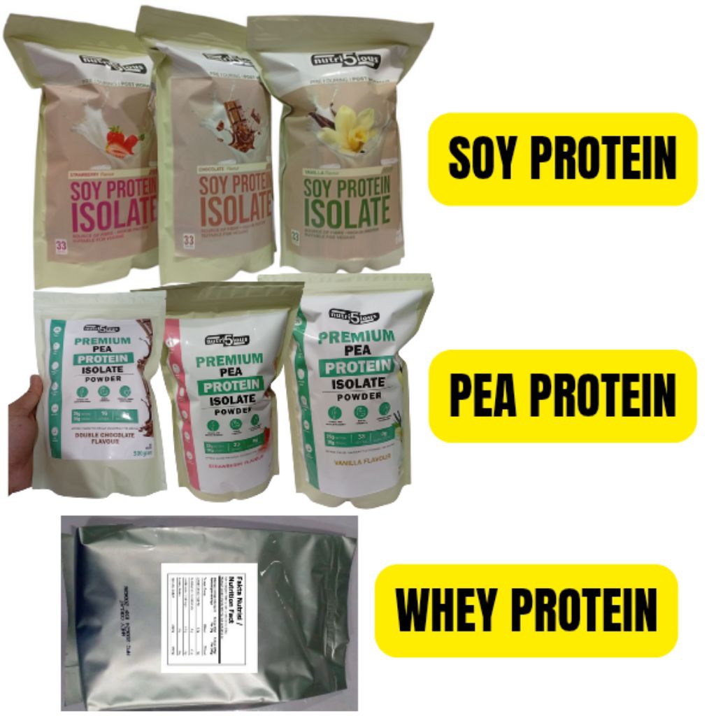 Promosi Protein Grade A harga Kilang 1KG-Whey Protein/Premium Pea ...