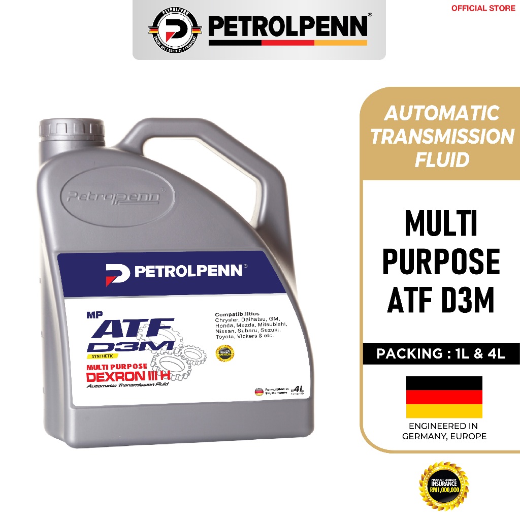 PETROLPENN MP ATF D3M (1L/4L) Fluid Synthetic | Shopee Malaysia