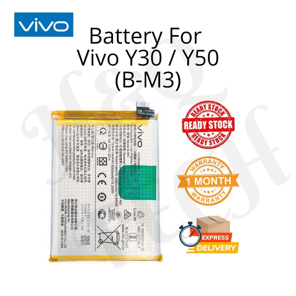 BATERI MODEL B-M3 SESUAI UNTUK TELEFON VIVO Y30 / Y50 5000mAh ...