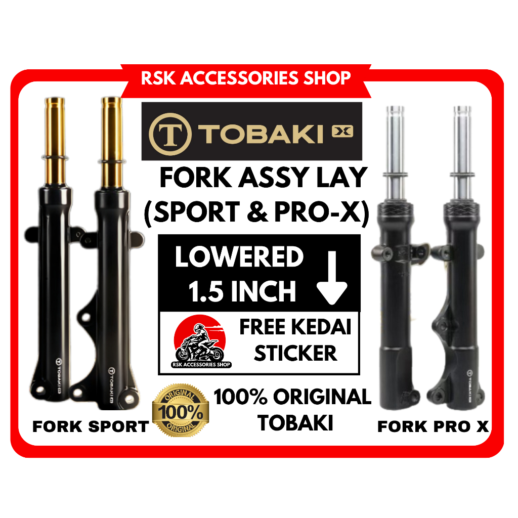 TOBAKI-X PNP Fork SPORT Lowered 1.5 | Y15 NVX Y16 LC135 5S 4S V8 Fi ...