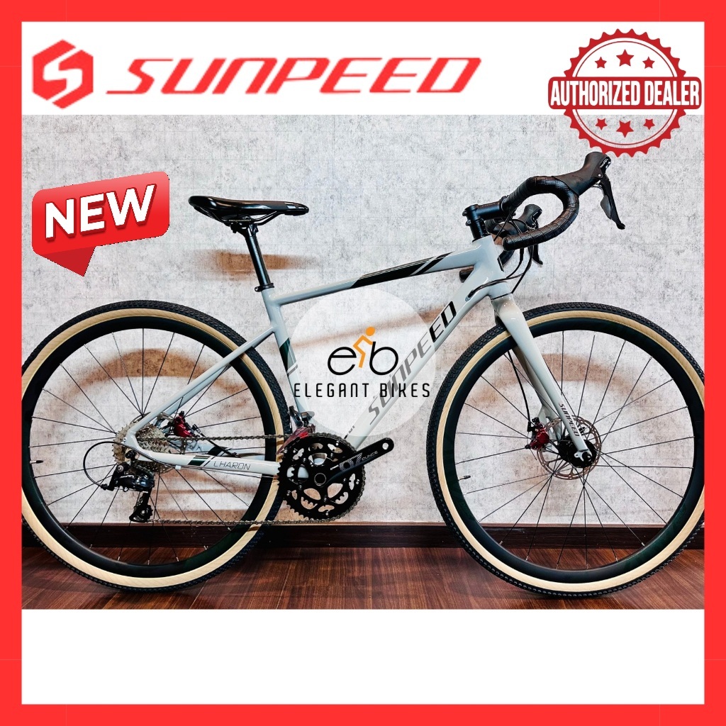 SUNPEED CHARON Gravel Bike Ultralight Aluminium Disc 700c Shimano Sora ...