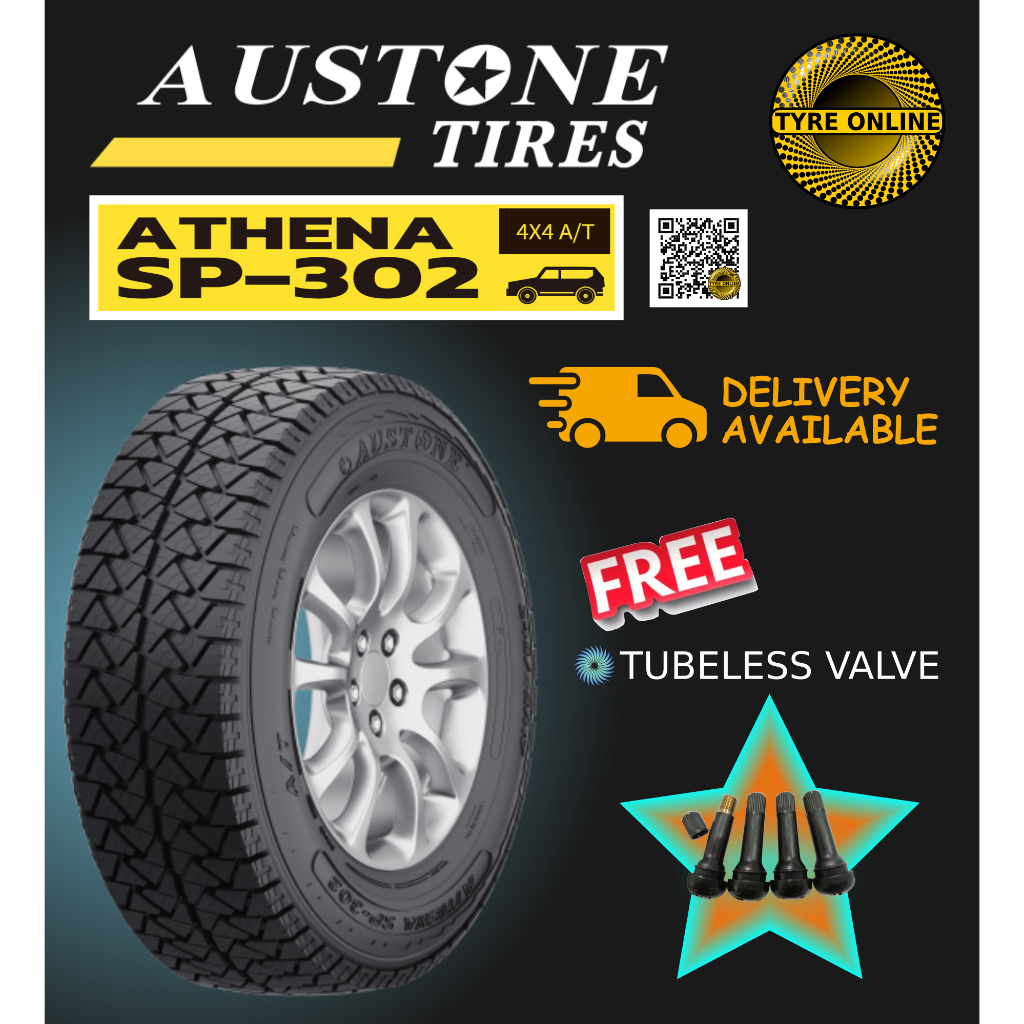 AUSTONE ATHENA SP-302 205/70R15 4X4 AT A/T NEW TYRE TIRE TAYAR BARU RIM ...