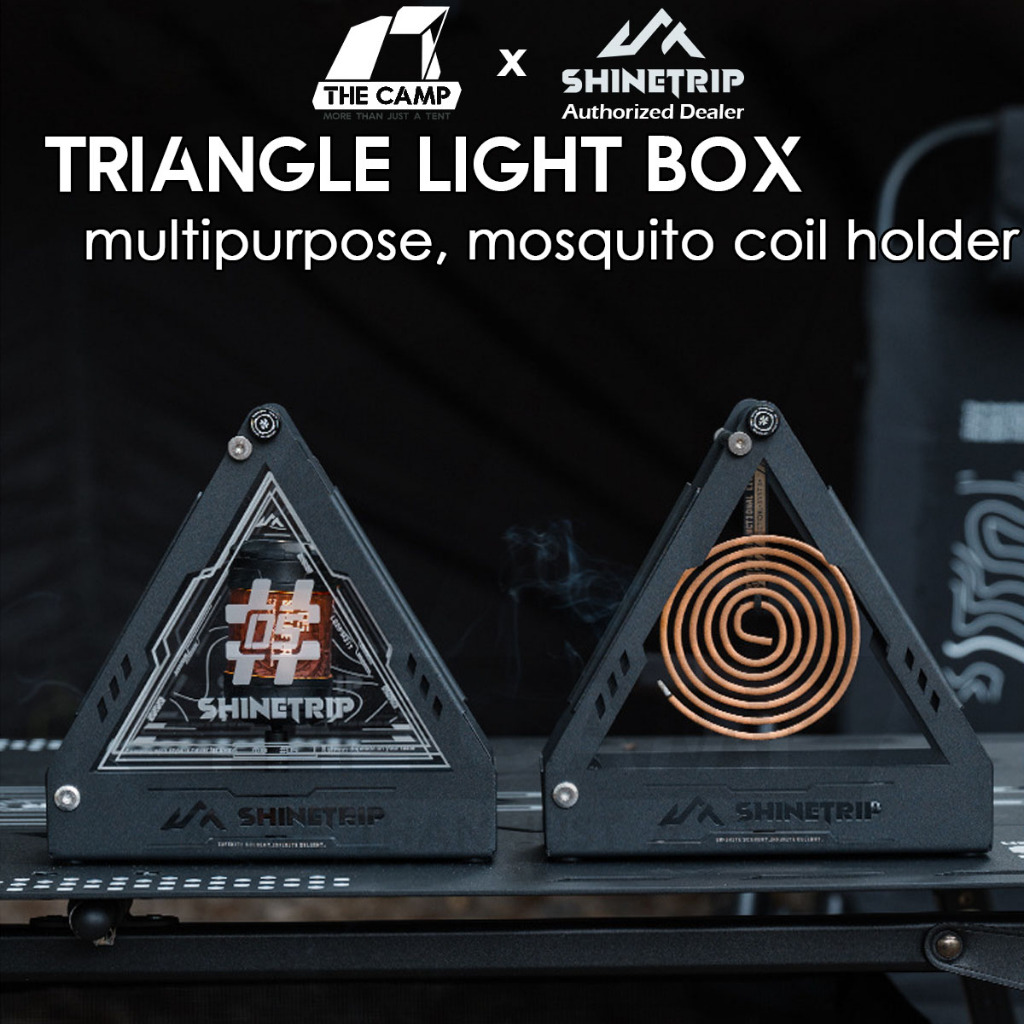 Shinetrip Triangle Light Box Mosquito Rack Coil Holder for 19 Tornado ...