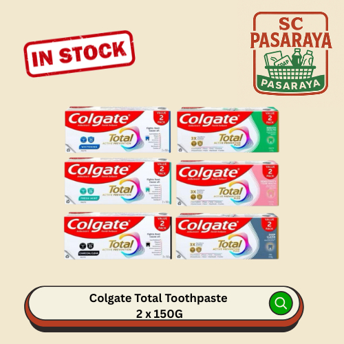 Colgate Total Toothpaste 2 x 150g | Shopee Malaysia