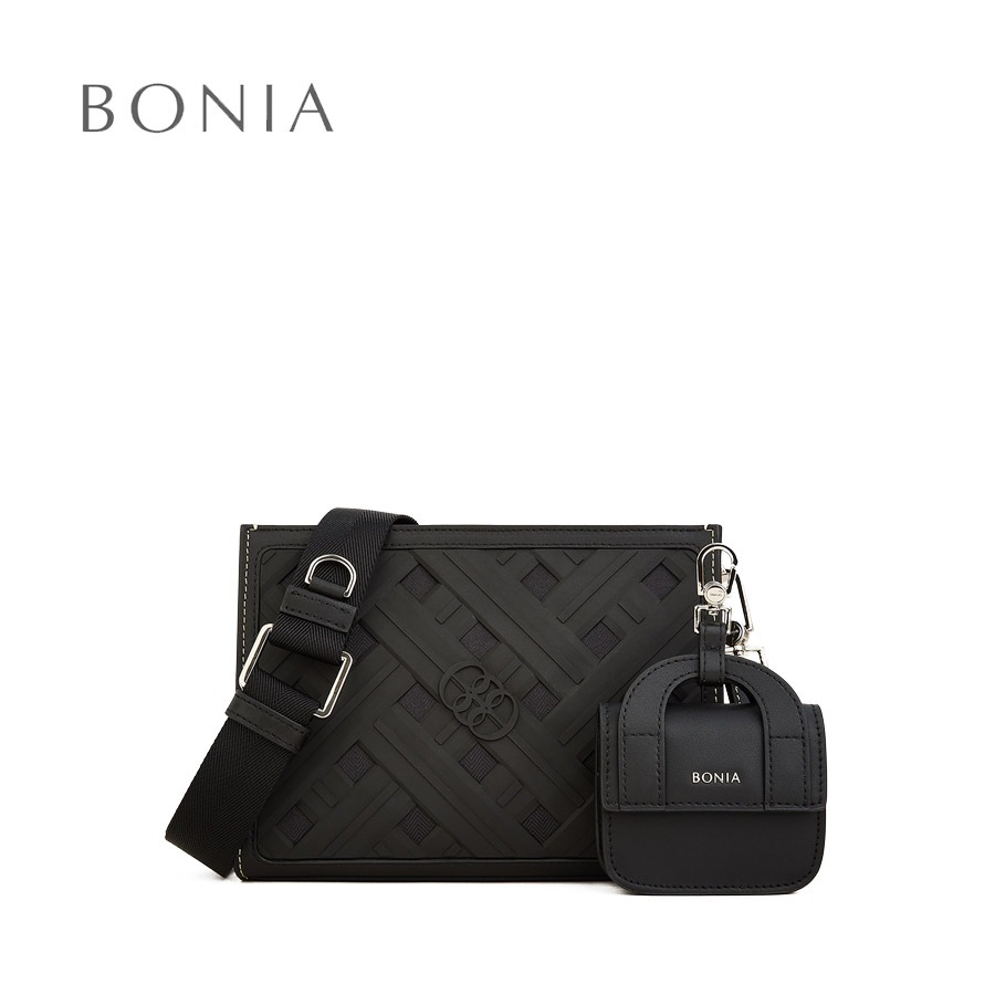 Bonia Black Basquet Small Crossbody Bag | Beg Silang Badan | Shopee ...