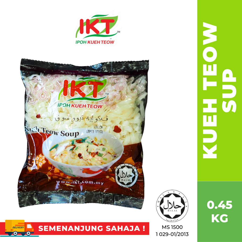 HALAL | IKT - Kueh Teow Sup (0.45 / 1KG) 🔥 Ipoh Famous | Ideal untuk ...