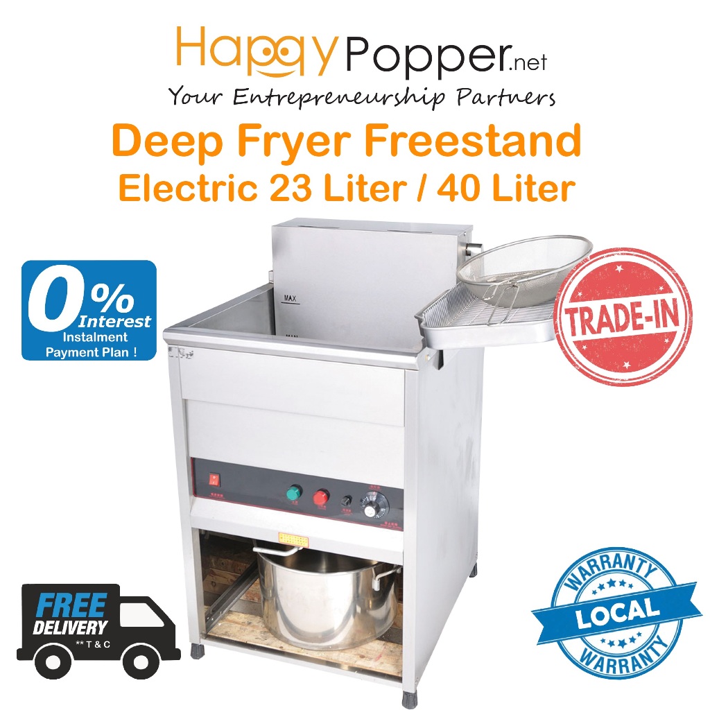 Commecial Dapur Ayam Potong Gunting Deep Fryer Auto Temperature Control ...