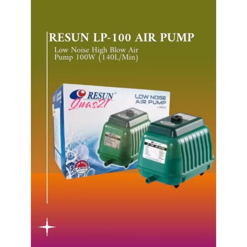 Resun LP-100 Low Noise High Blow Air Pump 100W (140L/Min) | Shopee Malaysia
