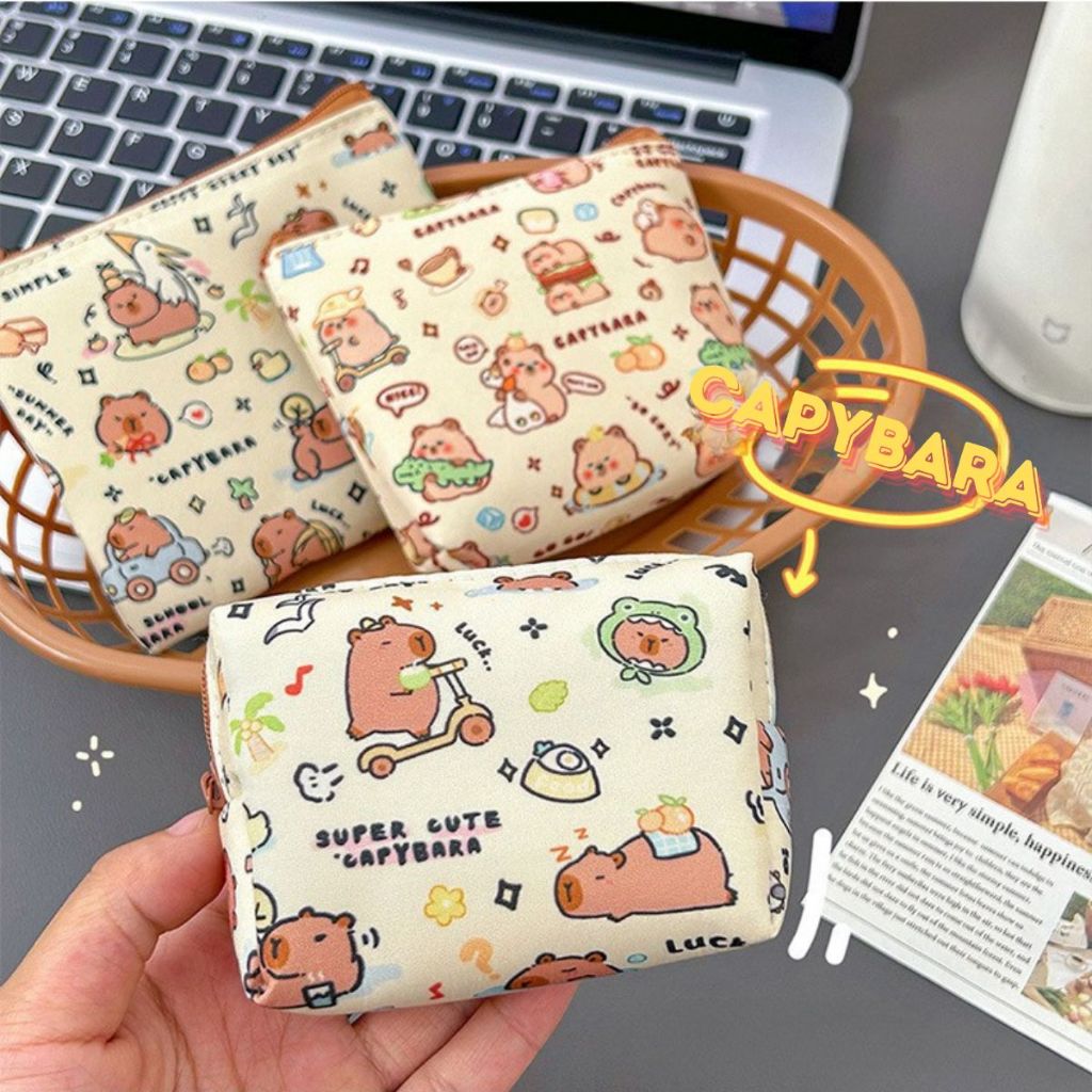 [READY STOCK] Capybara Dompet Syiling | Beg Duit Mini Comel | Zip Pouch ...
