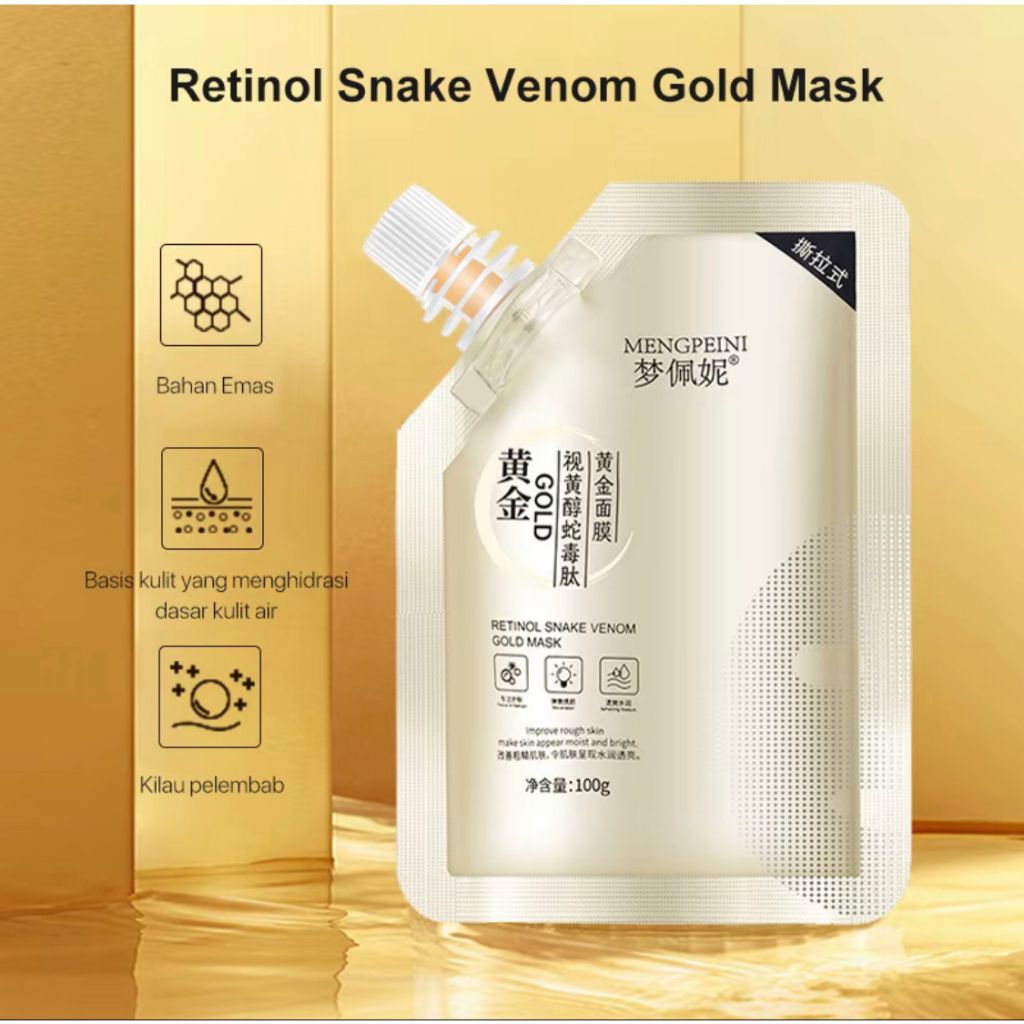 Topeng Emas Topeng Racun Ular Retinol Menegaskan, anti-kedutan ...