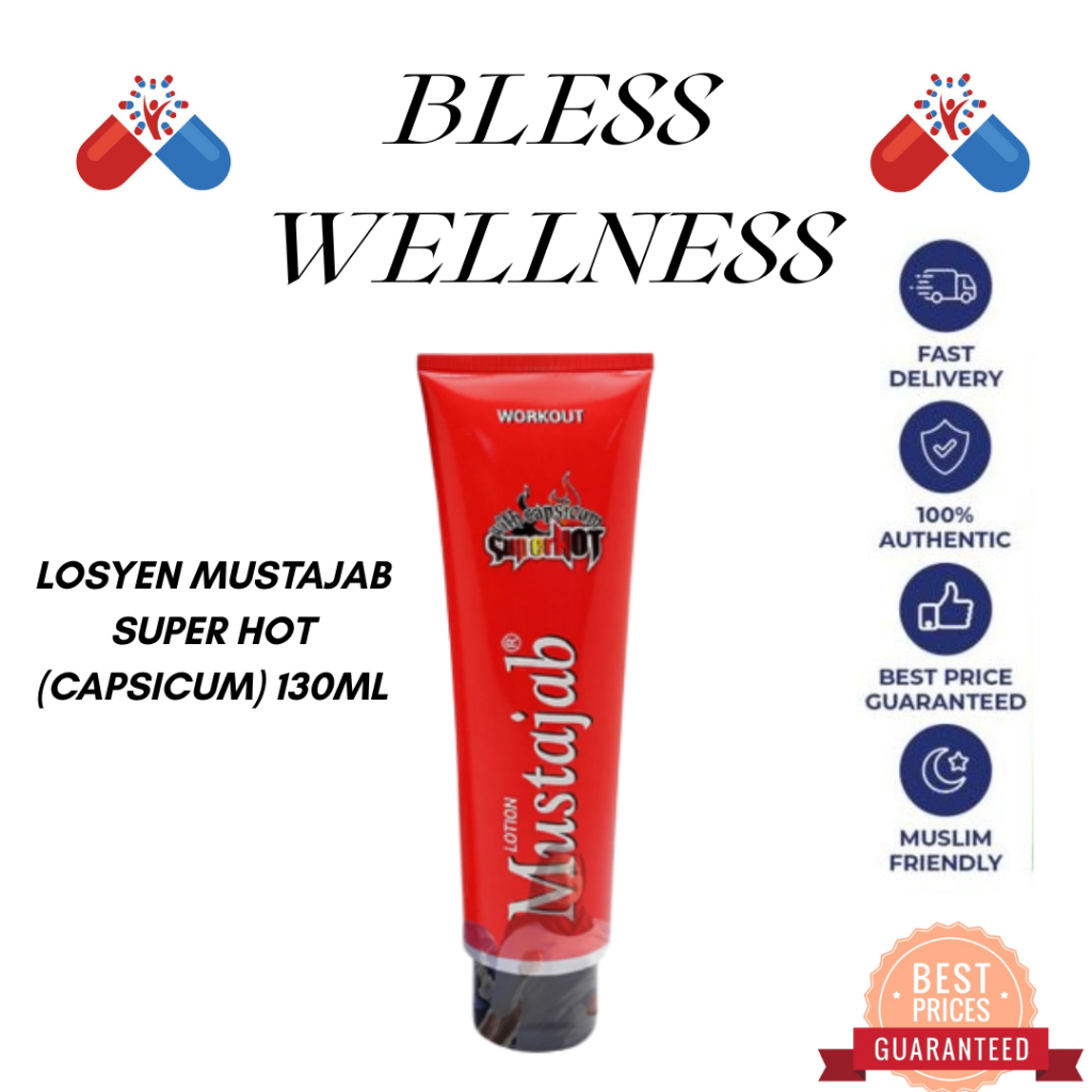LOSYEN MUSTAJAB SUPER HOT (CAPSICUM) 130ML | Shopee Malaysia