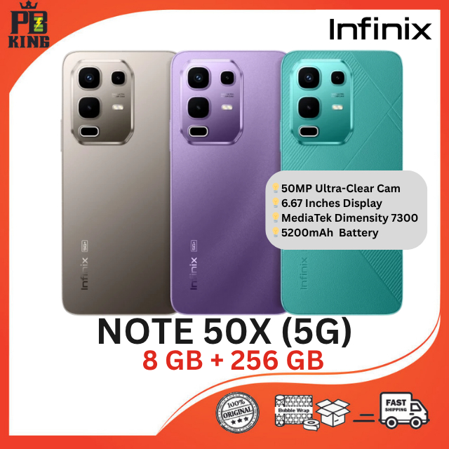 Infinix NOTE 50X 5G (16GB*(8+8)RAM8GB+256GB) Dimensity 7300 Ultimate 4nm | 120Hz display | 45W ...