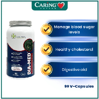 Herbal Pharm Dia-Med Nopal Cactus 90 V- Capsules, Regulates Blood Sugar ...