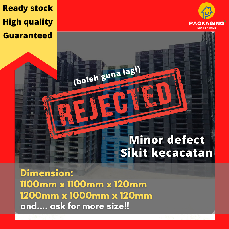 Plastic Pallet | Minor defect | Sikit kecacatan | Second Hand (medium ...