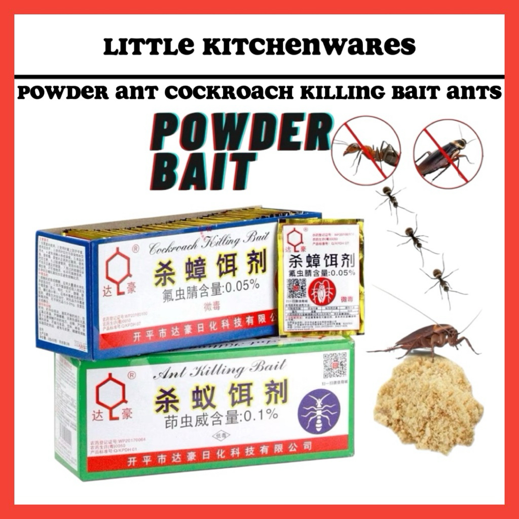 Powder Ant / Cockroach Killer Bait Ants Repellent Trap Pest control ...