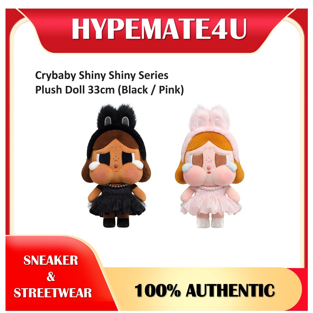 [Ready Stock] Pop Mart Crybaby Shiny Shiny Series Plush Doll 33cm ...
