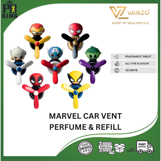 Vanzo Marvel Series Car Vent Perfume (4g x 2 pcs) Creative propeller ...