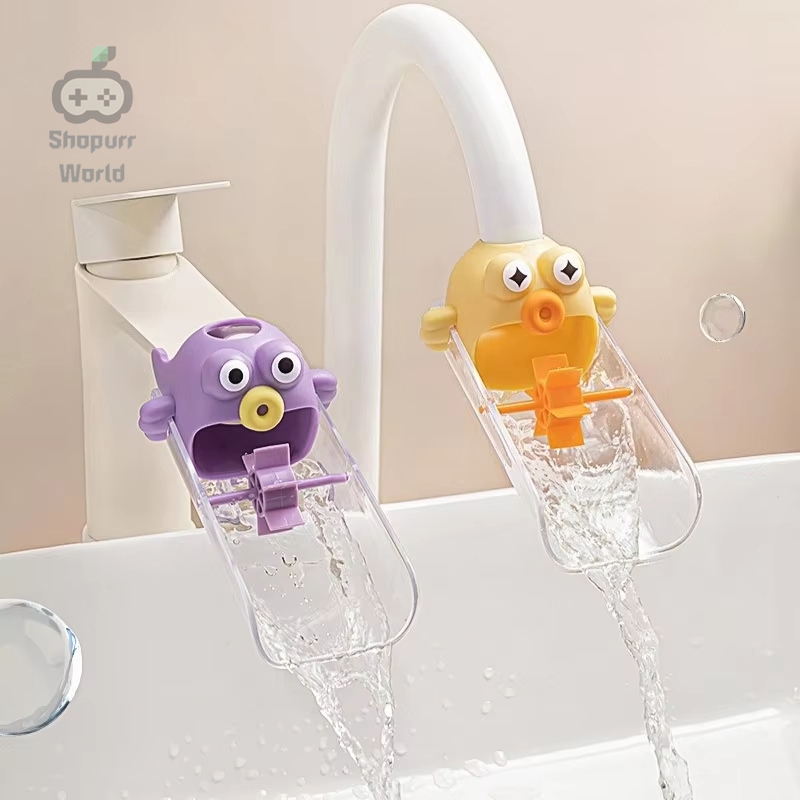 Anti-Slip Faucet Extender Water Wheel Fun Toddler Bathing Assistant ...