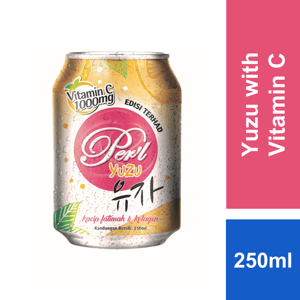 PER'L Yuzu With Vitamin C 1000mg Cans Drink 250ml (HALAL) | Shopee Malaysia
