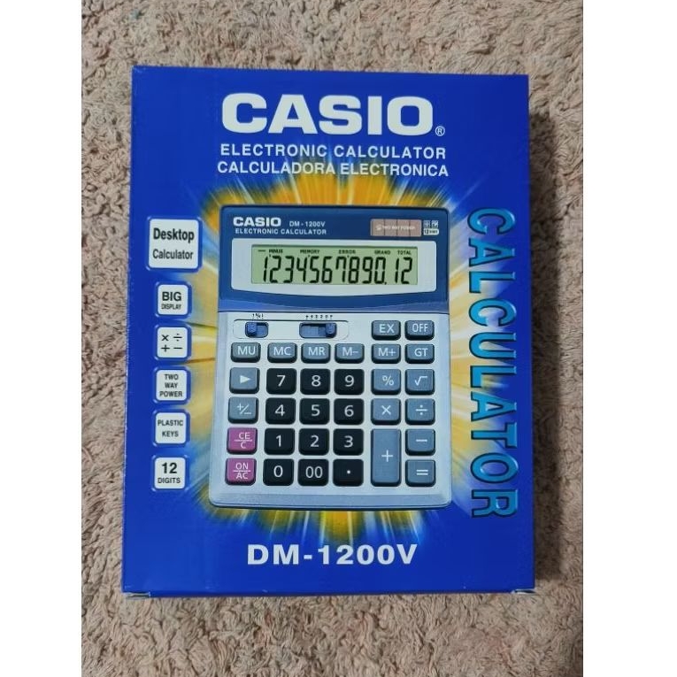 💥Ready stock💥Casio DM-1200v electronic 12-digits calculator big display ...