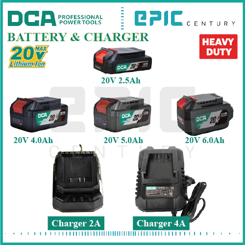 DCA Battery & Charger For Cordless Tools 20V | Shopee Malaysia