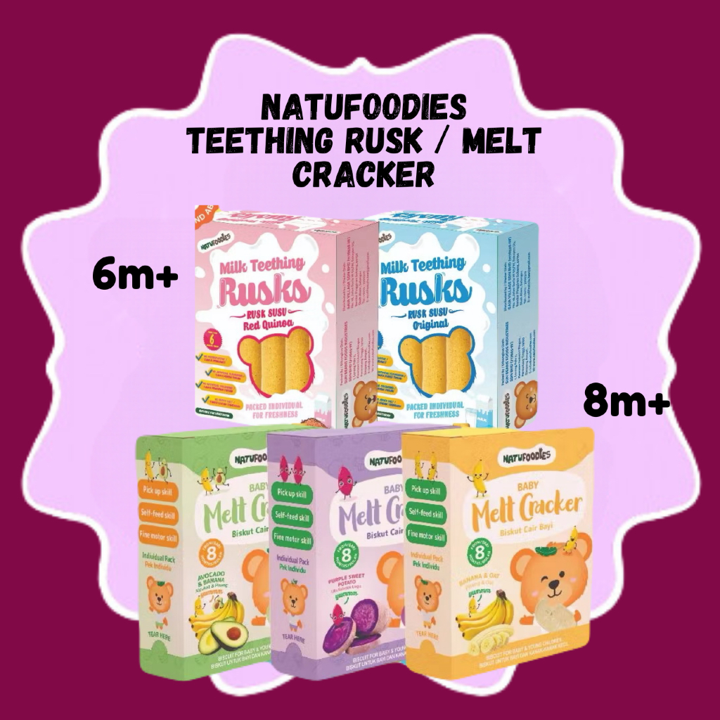 🔥READY STOCK JB🔥 Natufoodies- Teething Rusk Melt Cracker Biskut Bayi ...