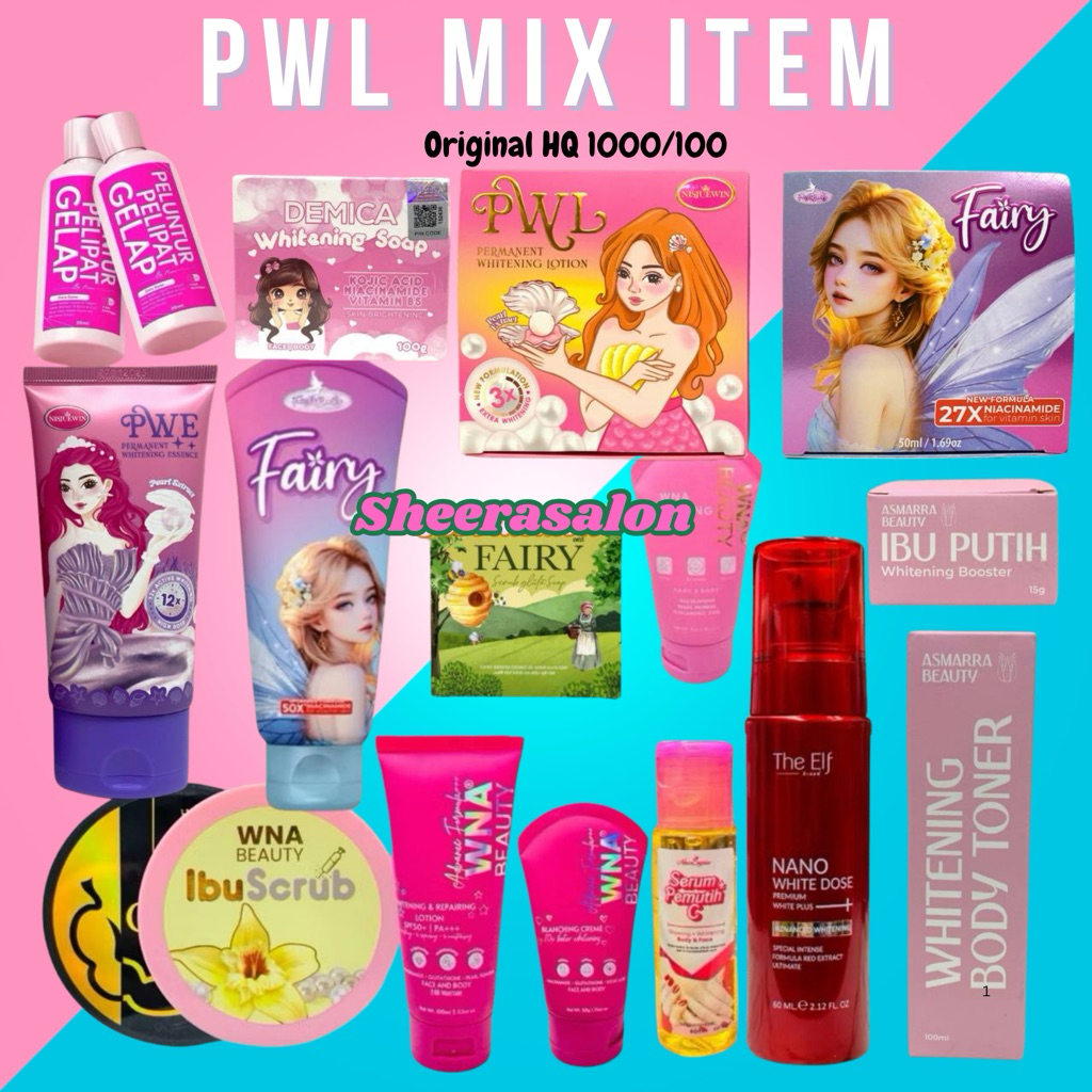 PWE 12xWhitening | Pwl Whitening Lotion🔥SL LOTION🔥| FAIRY LOTION + PWL ...