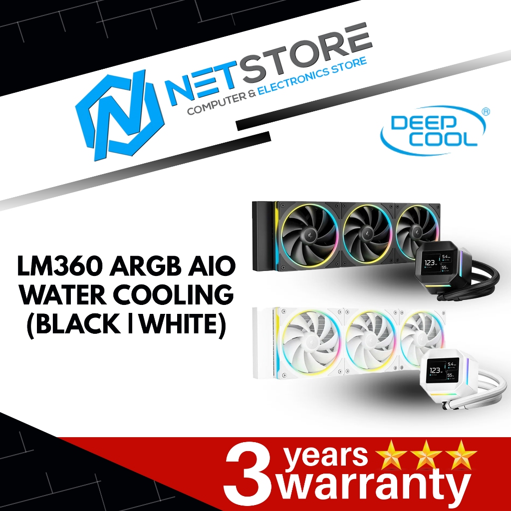 DEEPCOOL LM360 ARGB AIO WATER COOLING - (BLACK | WHITE) | Shopee Malaysia